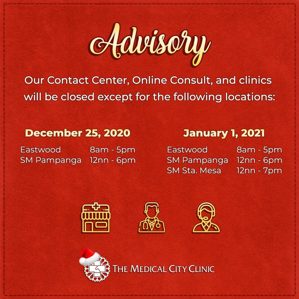 Clinic Schedule - The Medical City Clinic
